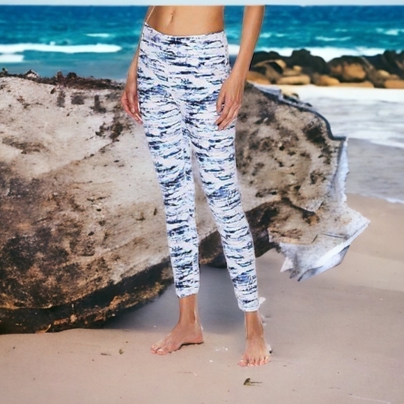 GAIAM | Pants & Jumpsuits | Women Activewear Gaiam Om Fit Hi Rise Blue ...